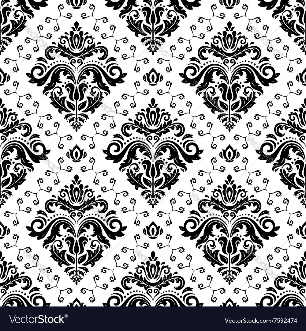 Seamless wallpaper in the style of baroque Vector Image