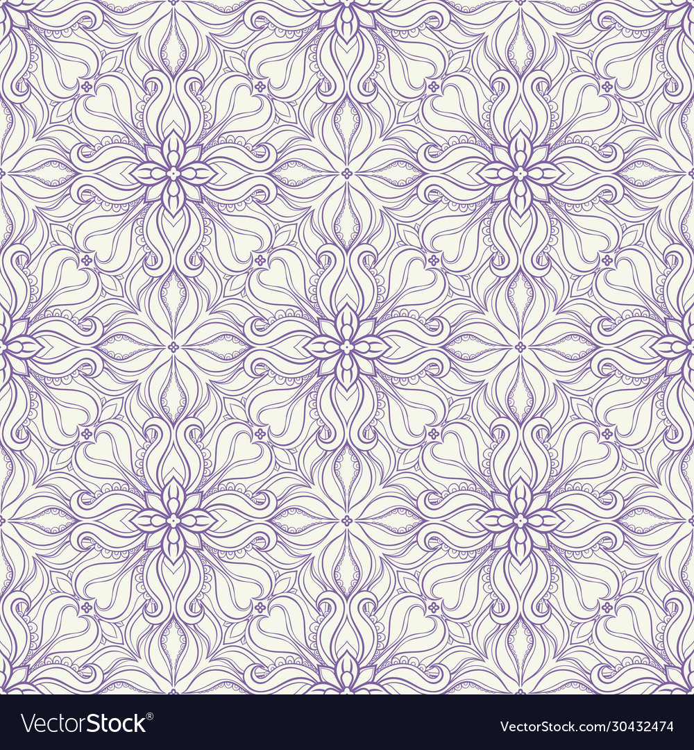 Violet floral pattern Royalty Free Vector Image