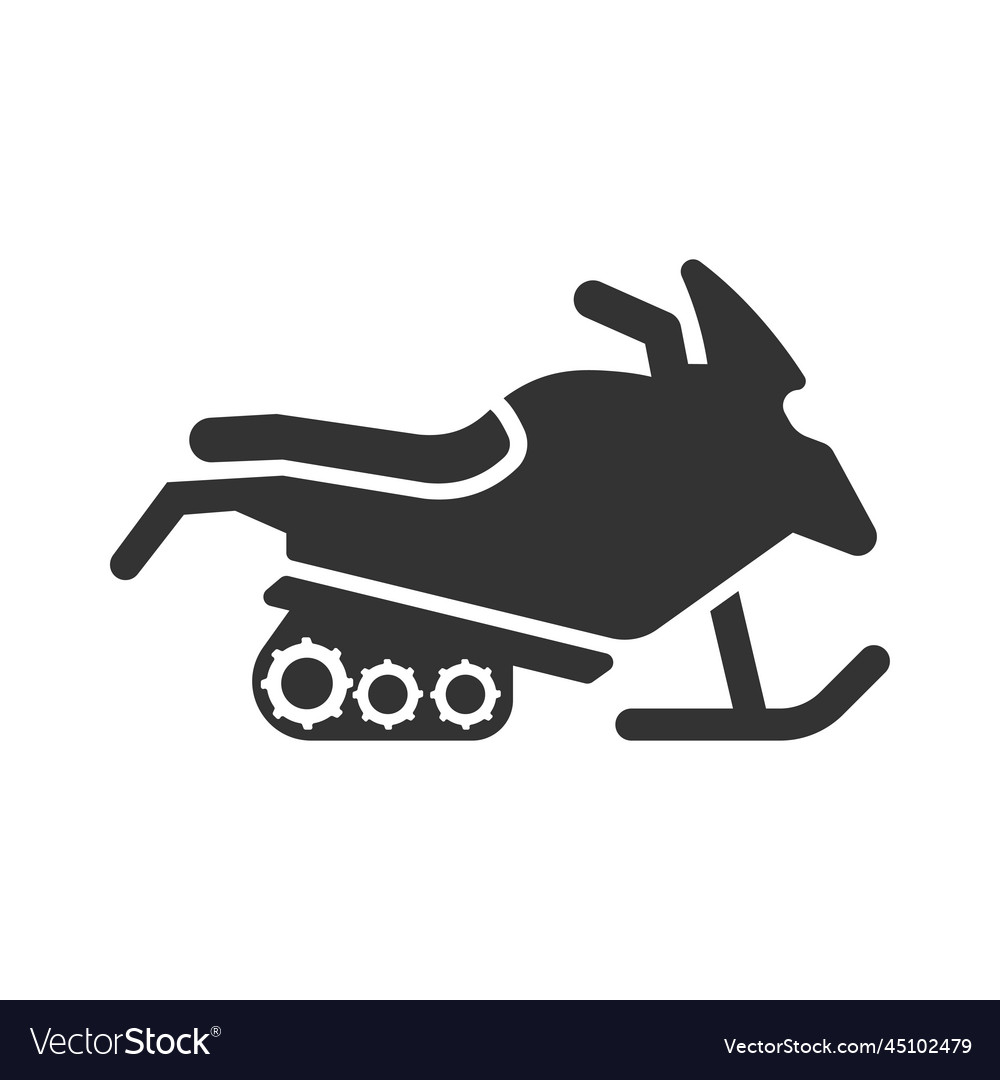 Snow Mobile Icon Royalty Free Vector Image Vectorstock