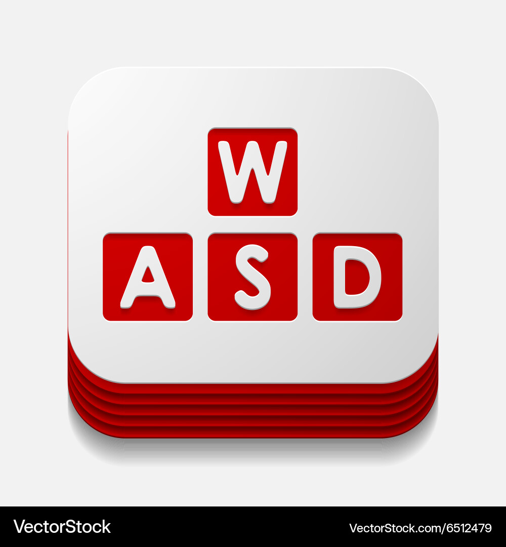 Square button keypad Royalty Free Vector Image