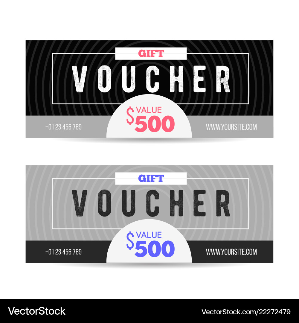 Voucher gift for shop with offer template Vector Image