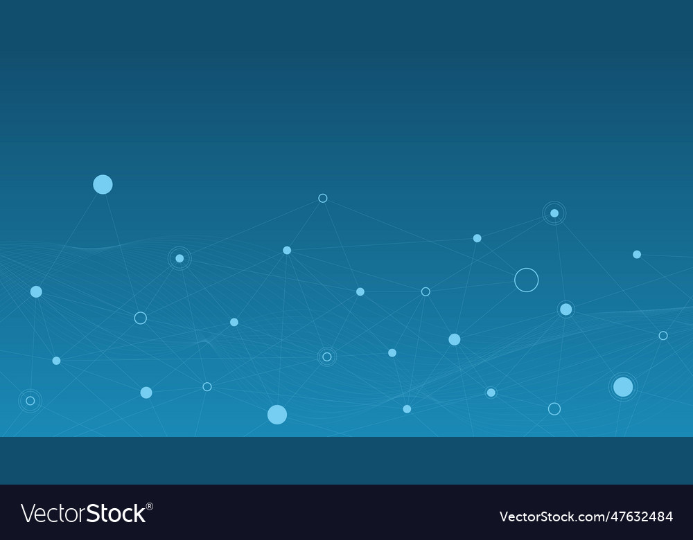 Abstract Connecting Dots And Lines With Wave Vector Image