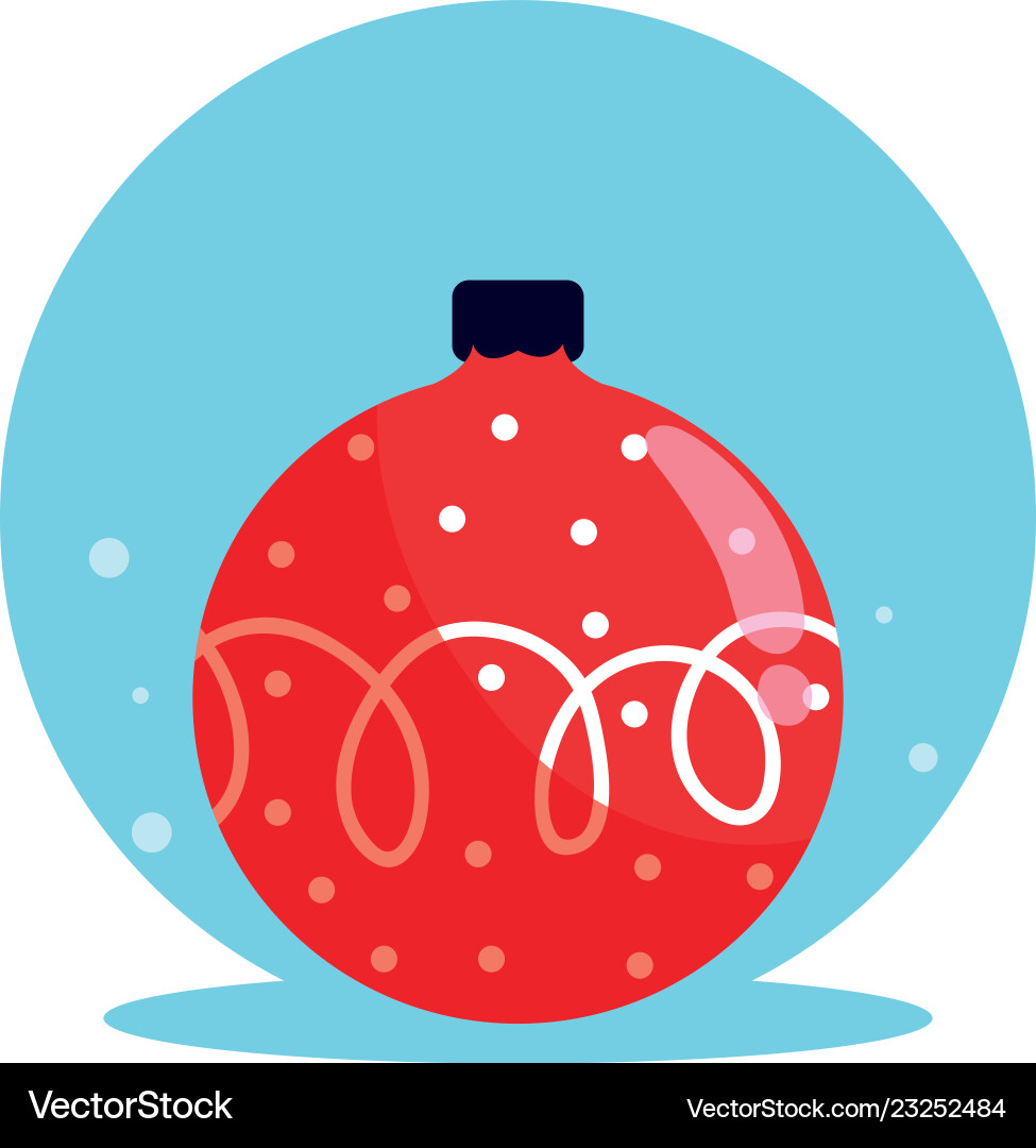 Christmas ball design Royalty Free Vector Image