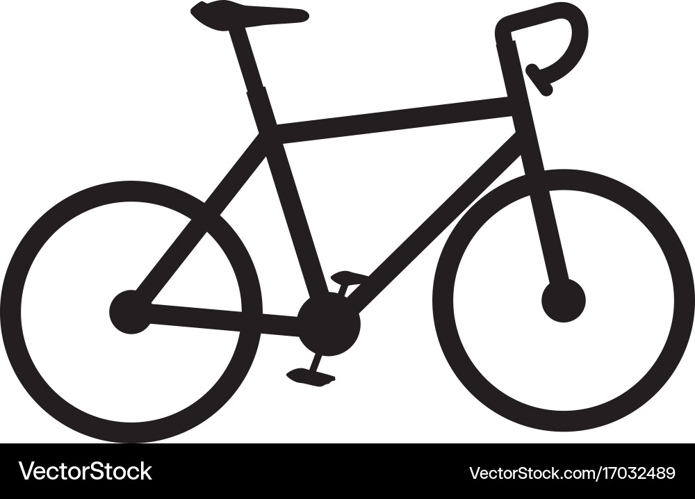 Bicycle race isolated icon Royalty Free Vector Image