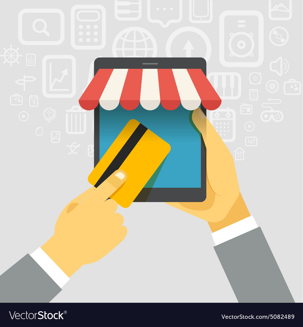 Digital commerce Royalty Free Vector Image - VectorStock