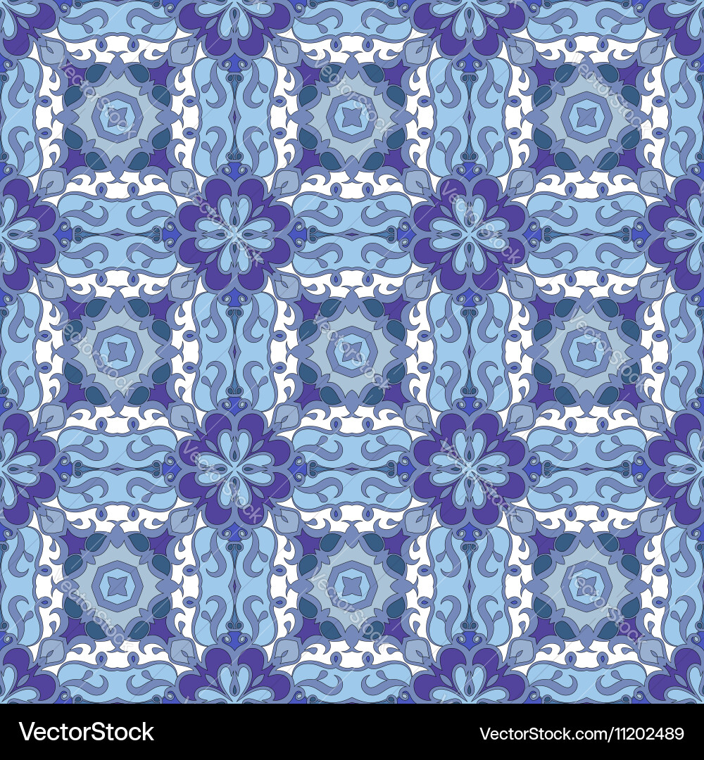 Seamless symmetrical pattern Royalty Free Vector Image