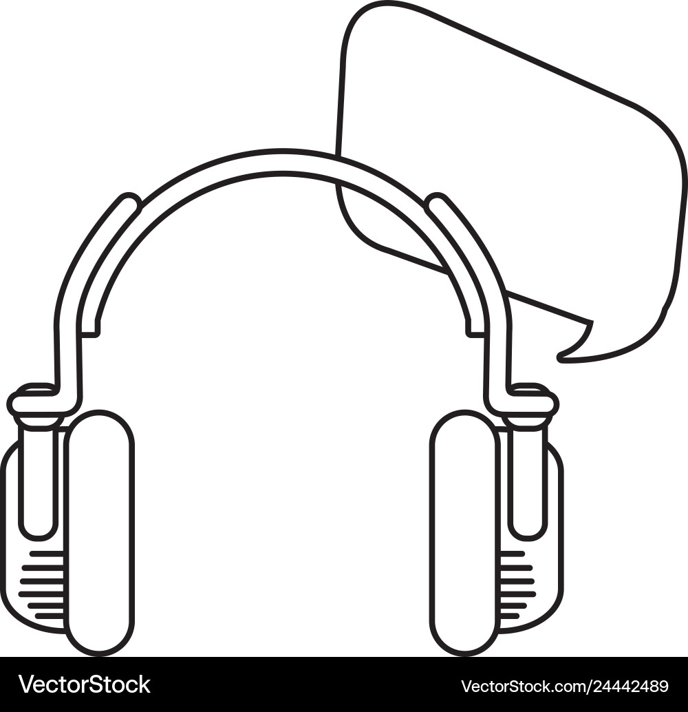 Technology earpod cartoon Royalty Free Vector Image