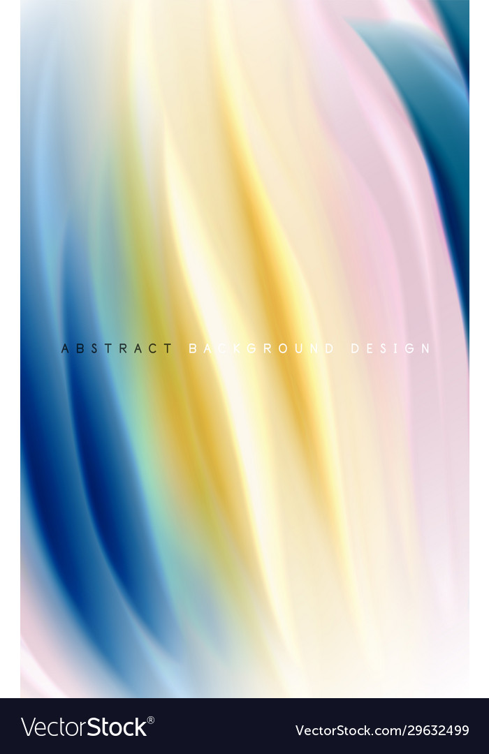 Abstract background - fluid color gradient waves Vector Image