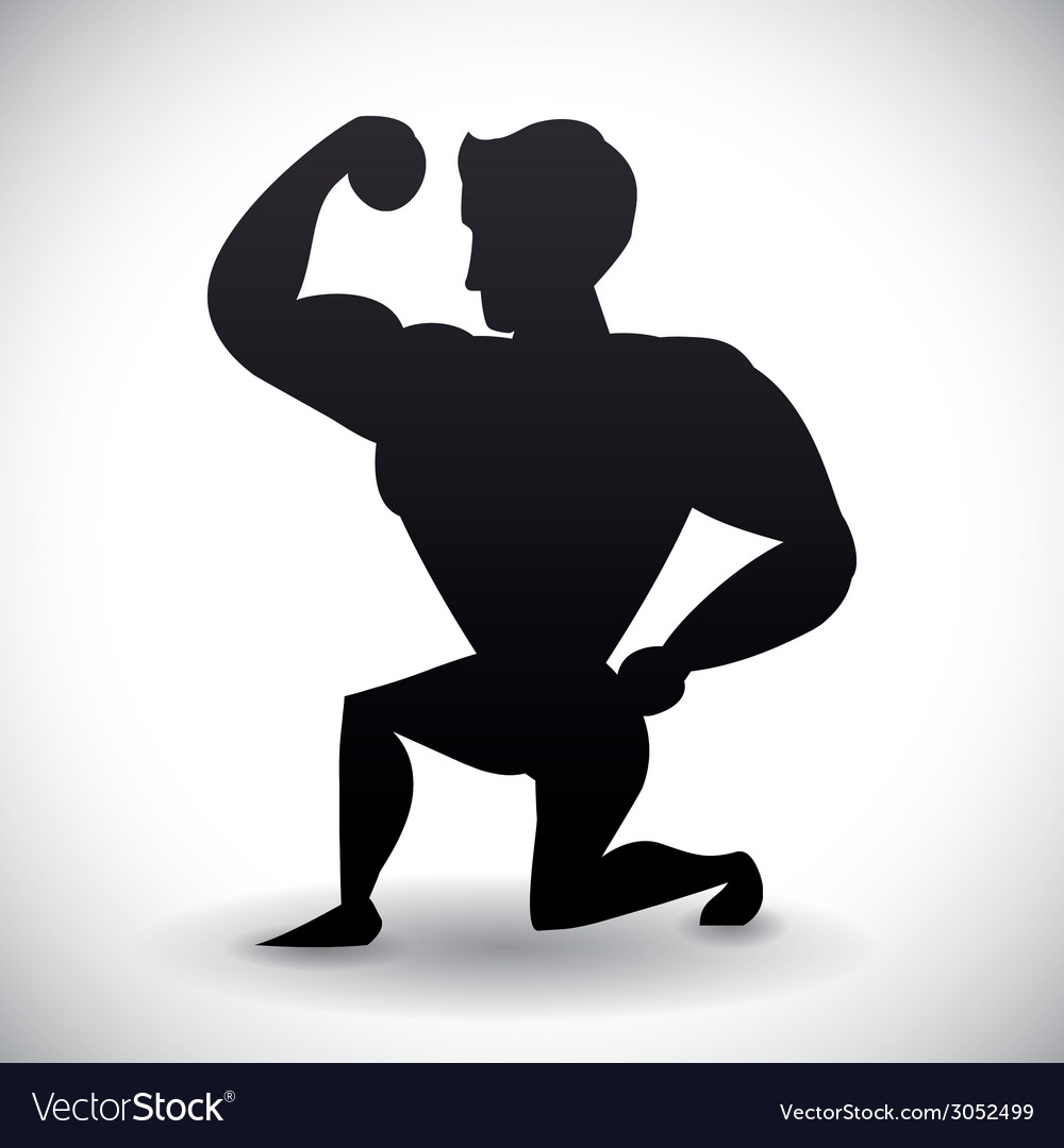 Bodybuilding design Royalty Free Vector Image - VectorStock