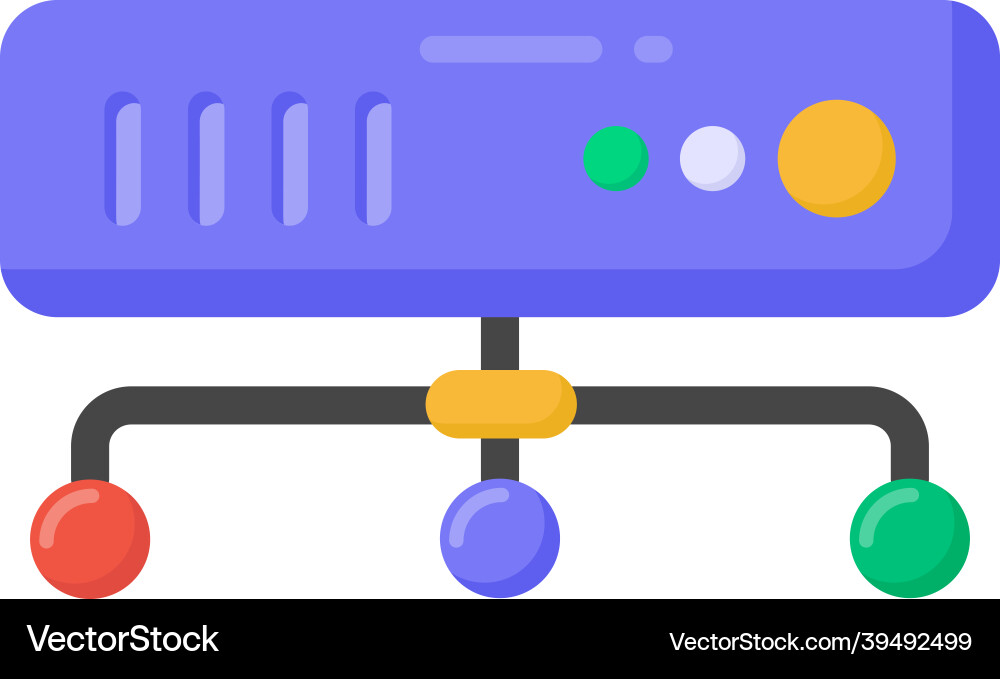 Dataserver Hosting Royalty Free Vector Image Vectorstock