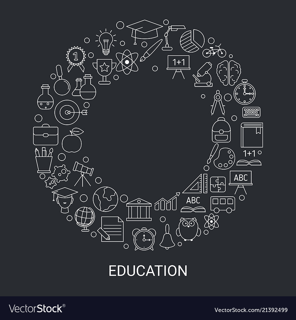 Education design concept Royalty Free Vector Image