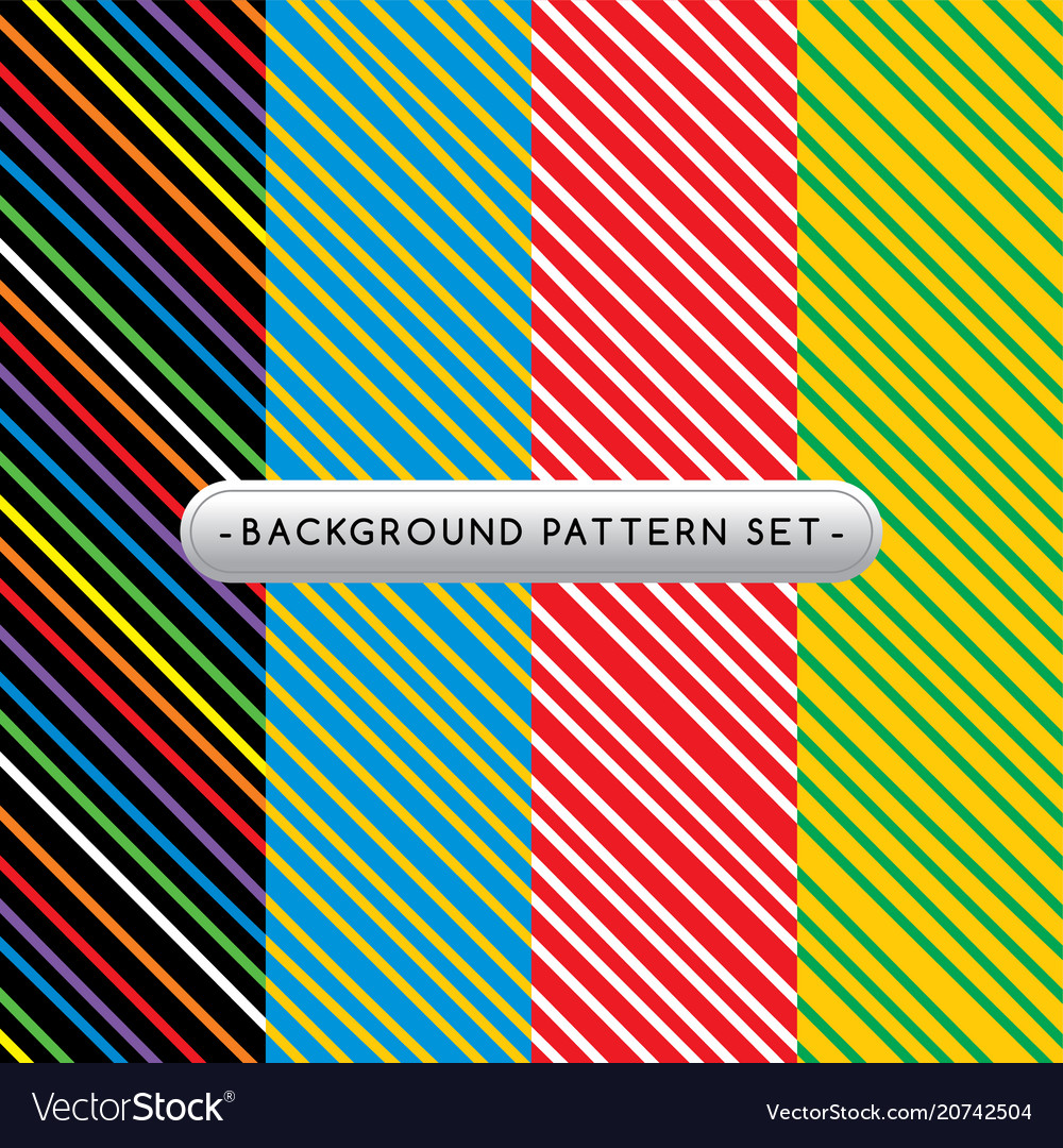Background pattern set collection Royalty Free Vector Image
