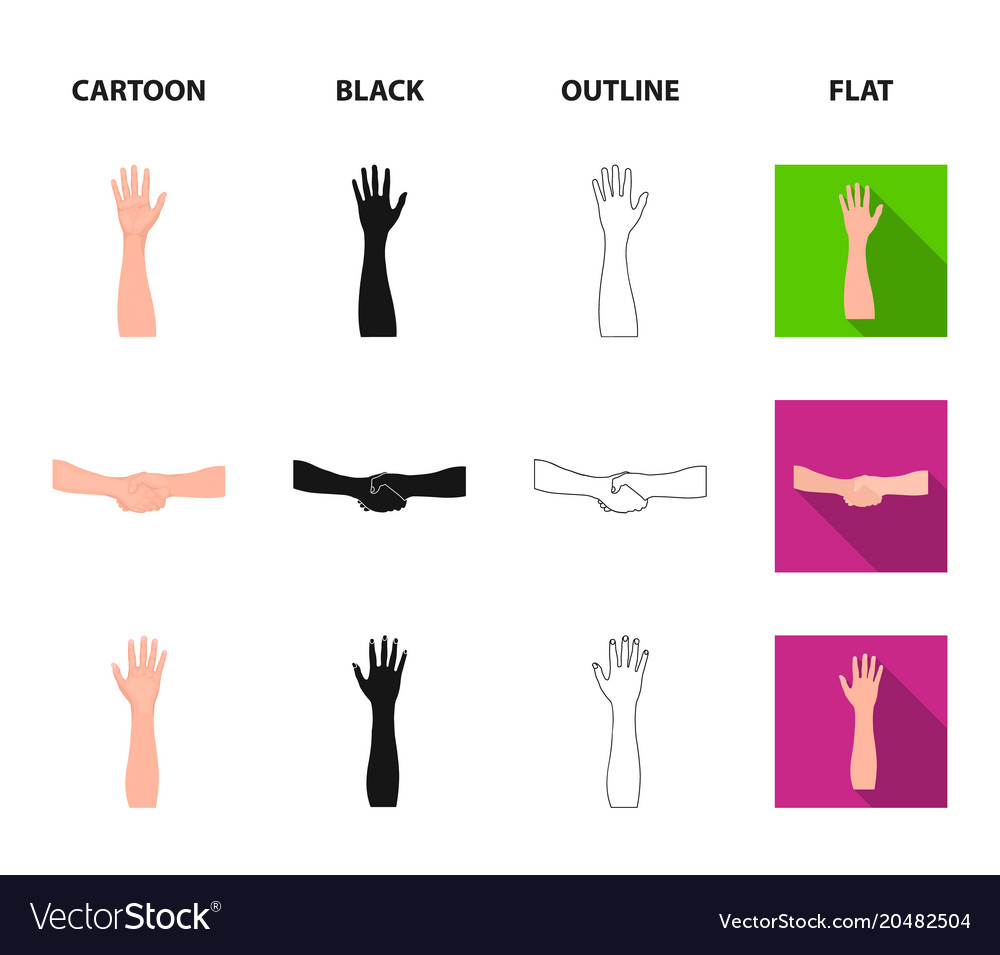 Sign language icons Royalty Free Vector Image - VectorStock