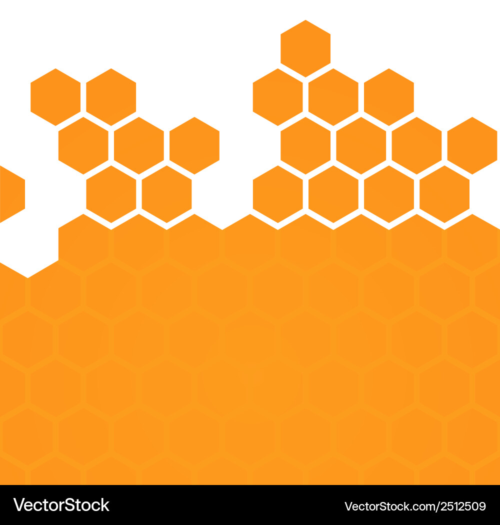 Abstract hexagonal honeycomb background Royalty Free Vector