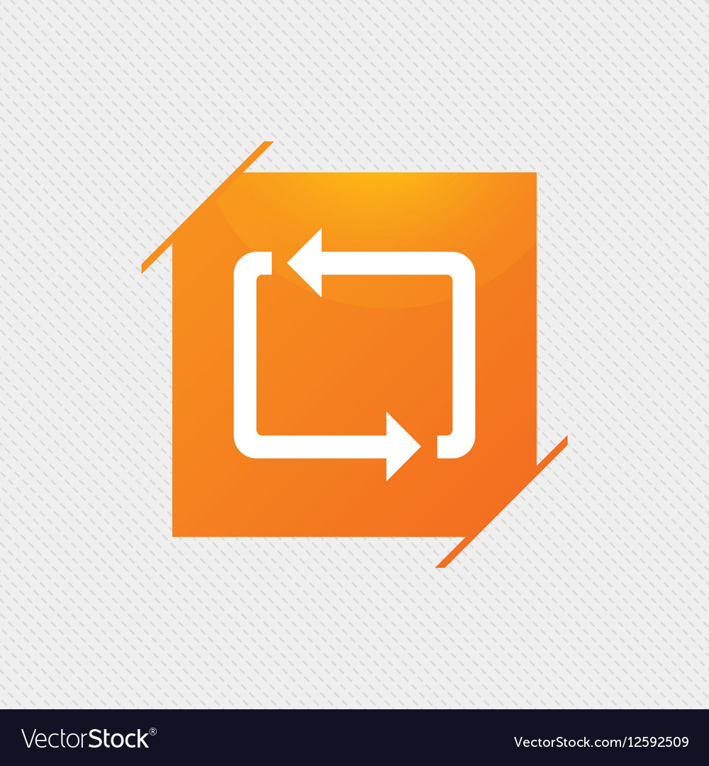 Repeat icon loop symbol refresh sign Royalty Free Vector