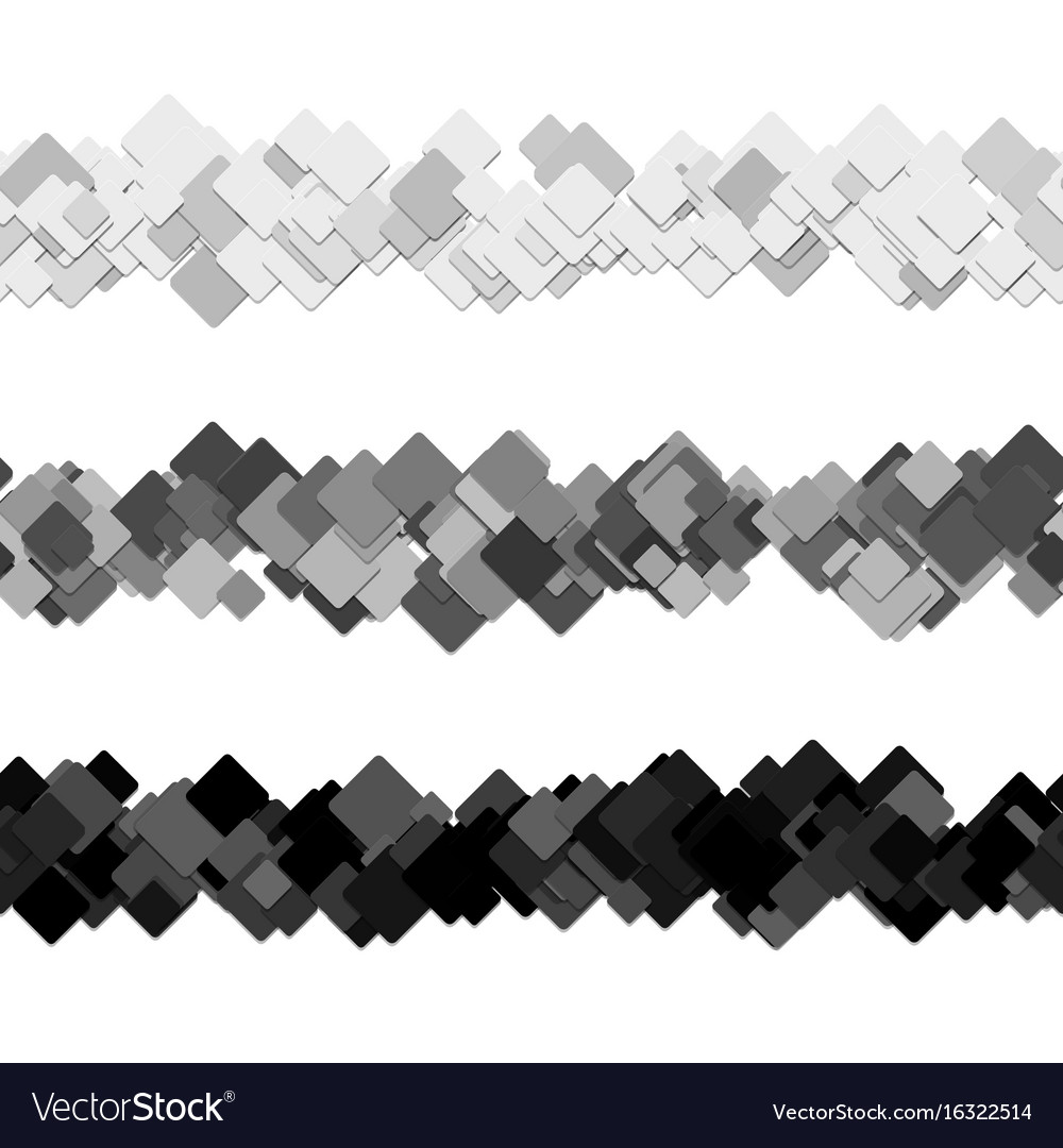 Repeatable square pattern paragraph rule line Vector Image