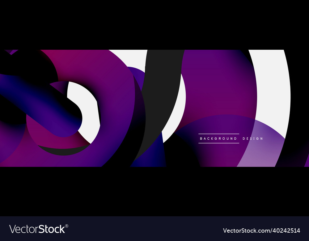 Round shapes circles and other geometric forms Vector Image