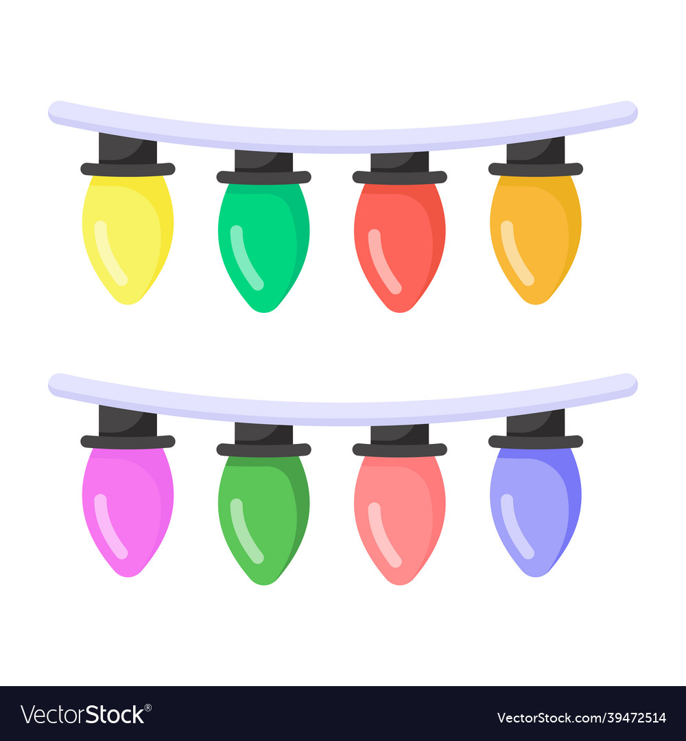 String lights Royalty Free Vector Image - VectorStock