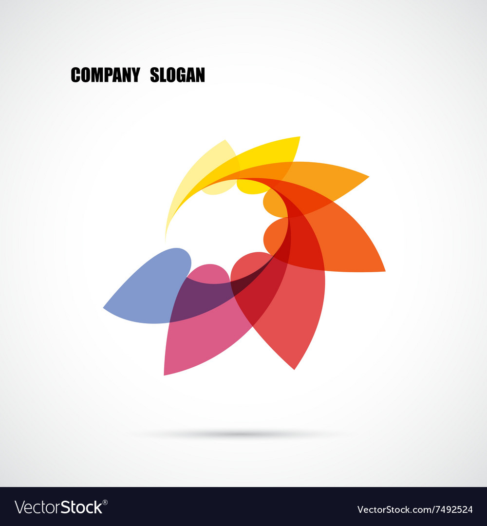Creative abstract logo design Royalty Free Vector Image