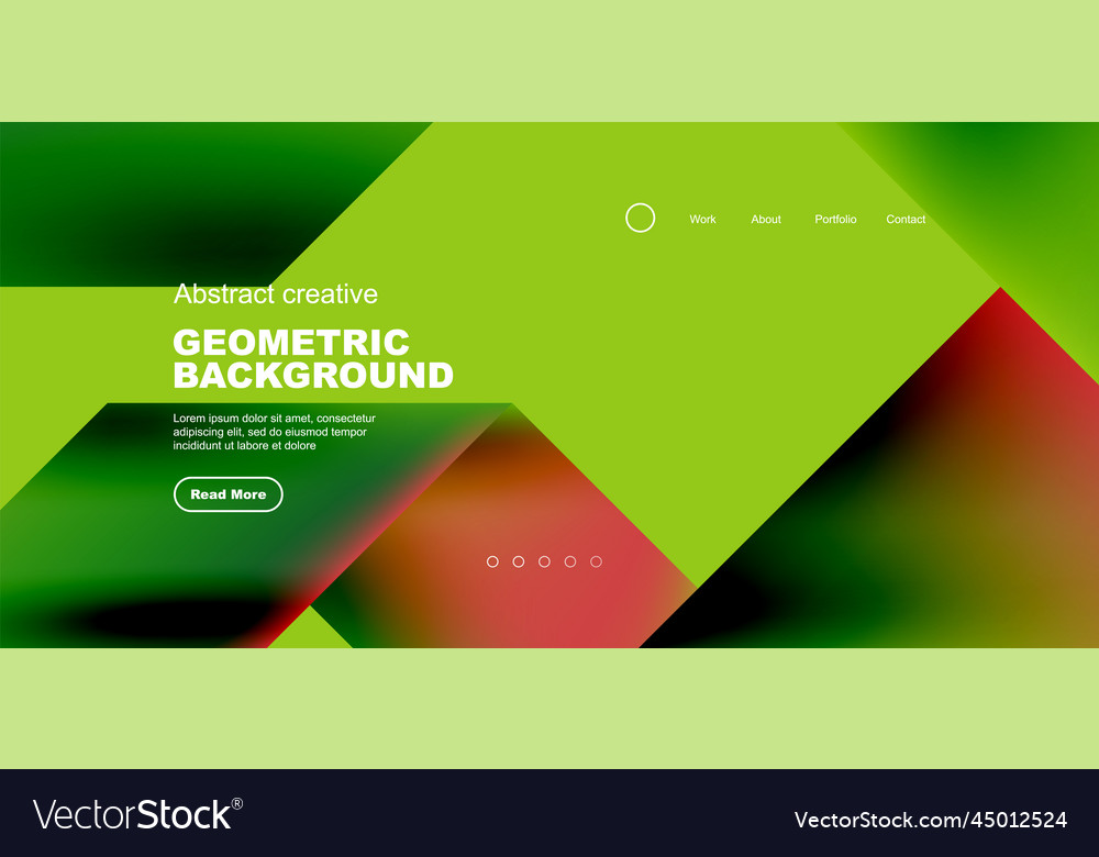 Fluid gradient geometric triangles abstract Vector Image
