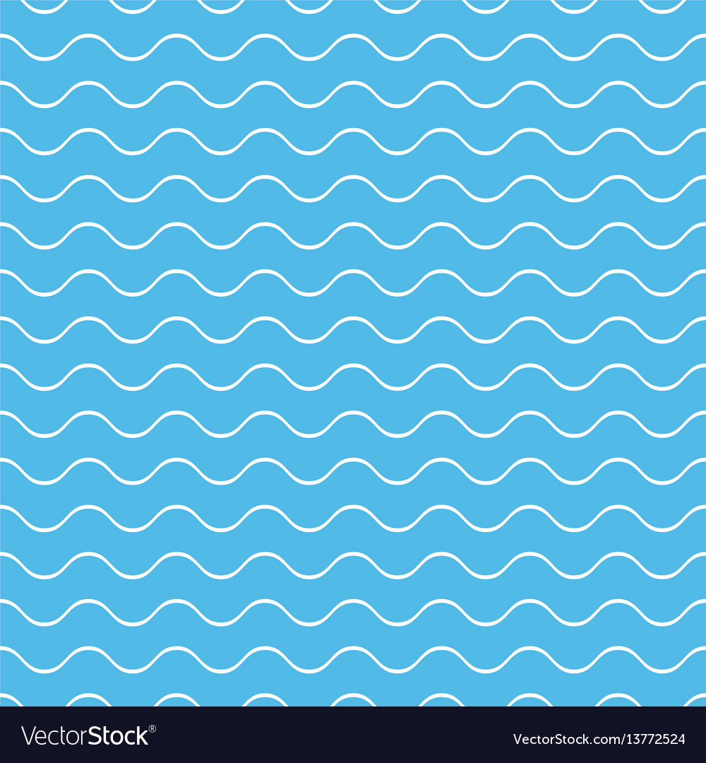 Simple wavy pattern - seamless Royalty Free Vector Image