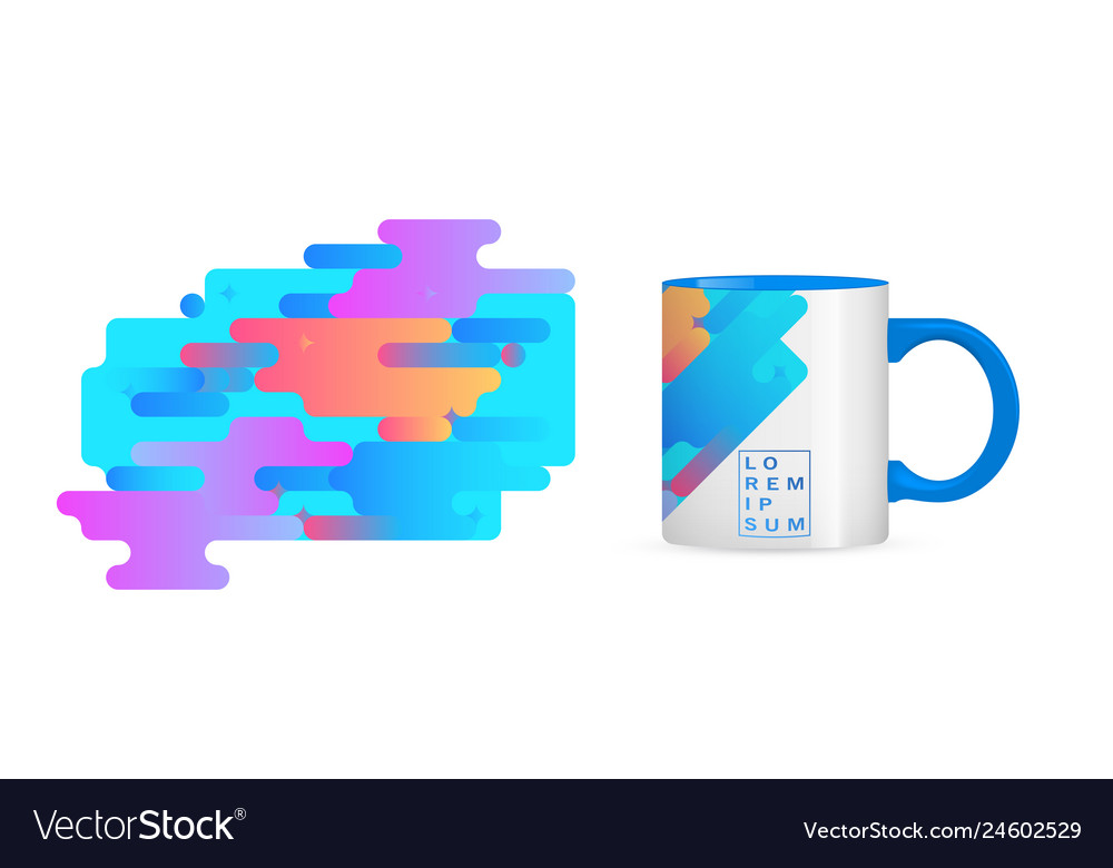 Colorful geometric background dynamic shapes Vector Image