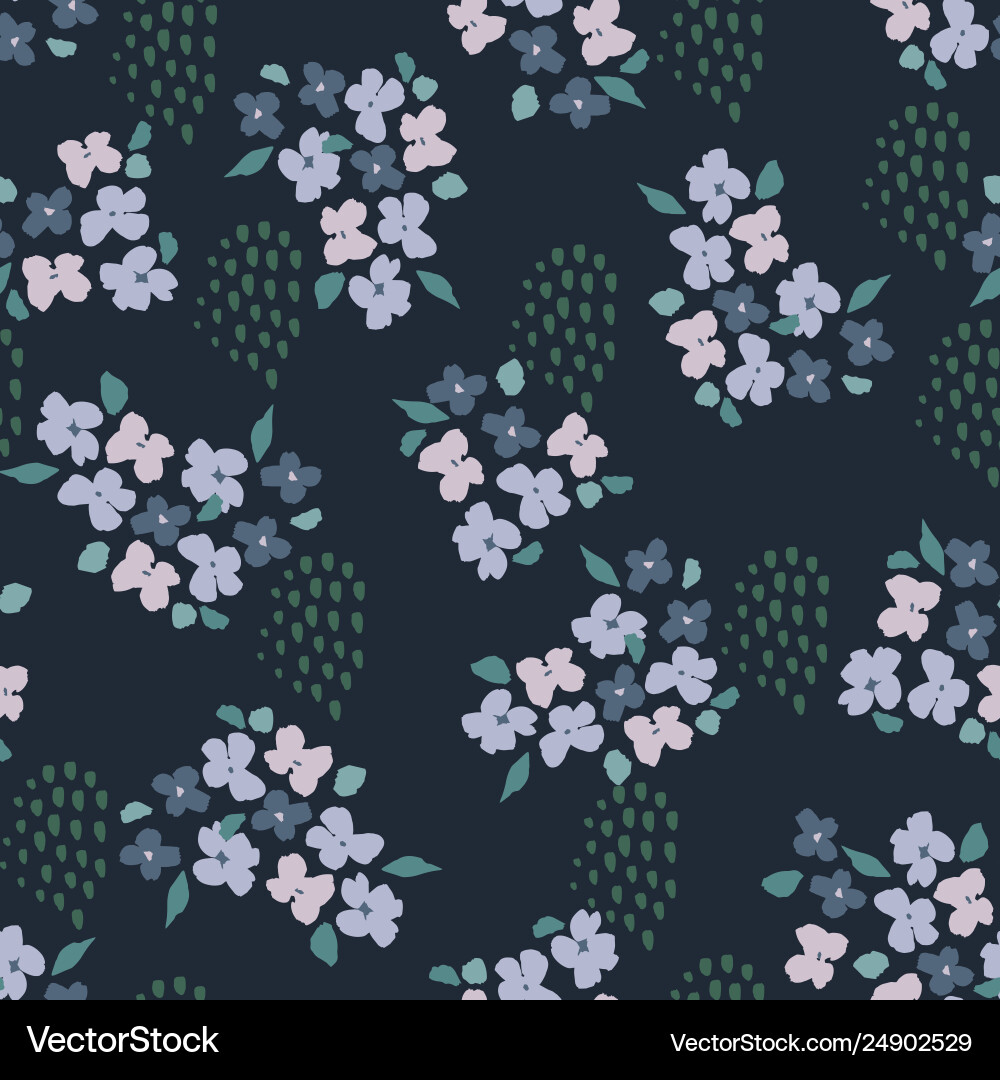 Floral abstract seamless pattern design Royalty Free Vector