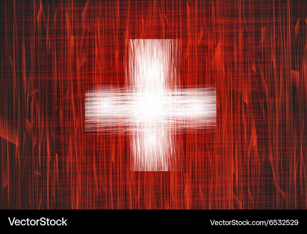 Grunge swiss flag Royalty Free Vector Image - VectorStock