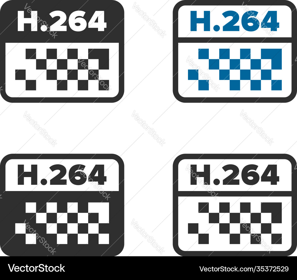 H264 video compression standard Royalty Free Vector Image