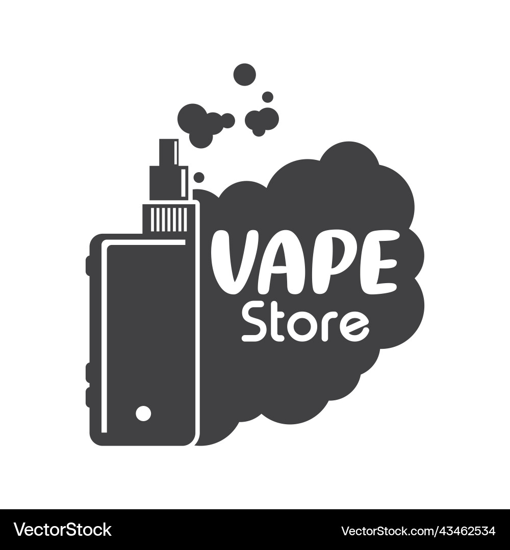 Vapor or vape logo Royalty Free Vector Image - VectorStock