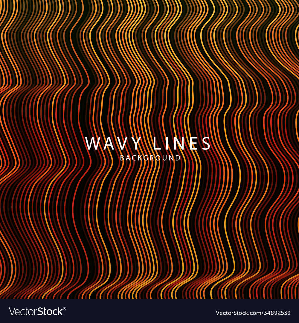 Wave Lines Pattern An Abstract Stripe Background Vector Image