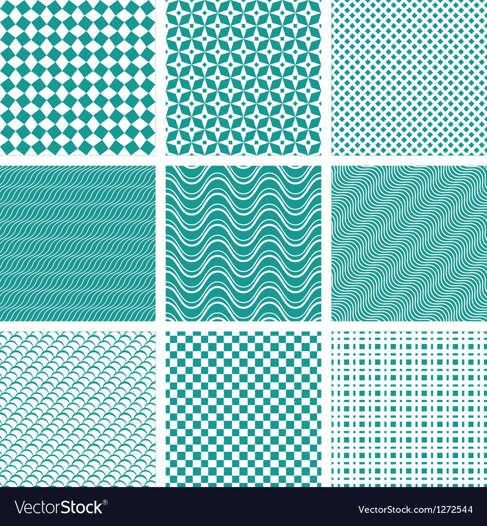 Monochrome seamless patterns Royalty Free Vector Image
