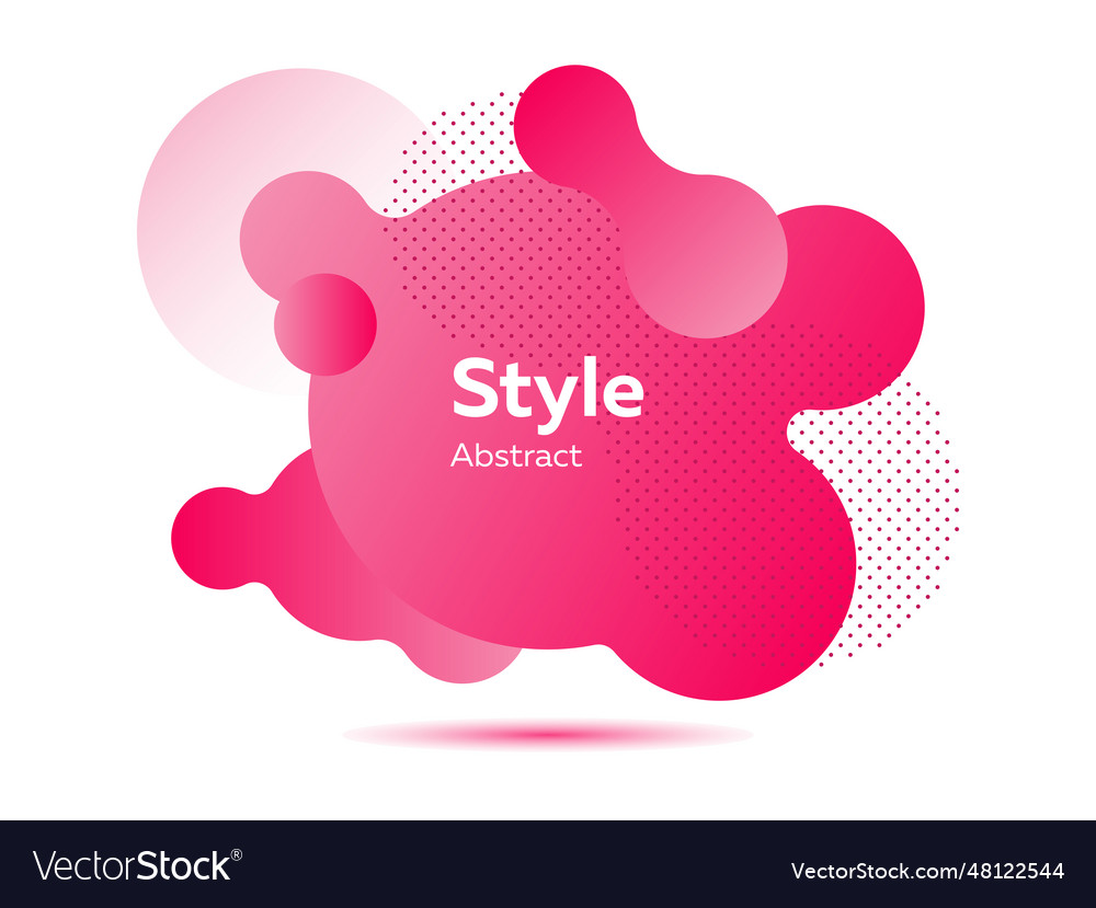 Pink abstract graphic elements Royalty Free Vector Image