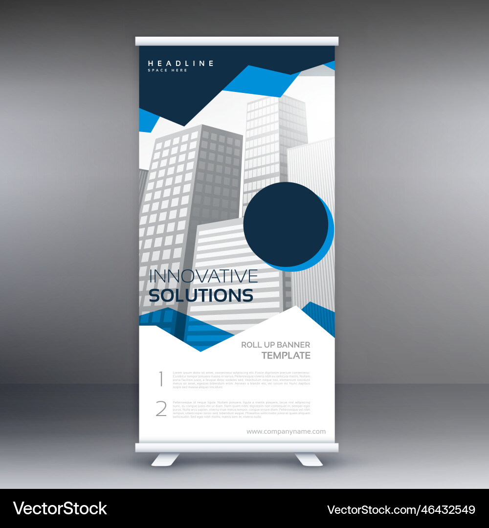 Abstract professional corporate business roll up Vector Image
