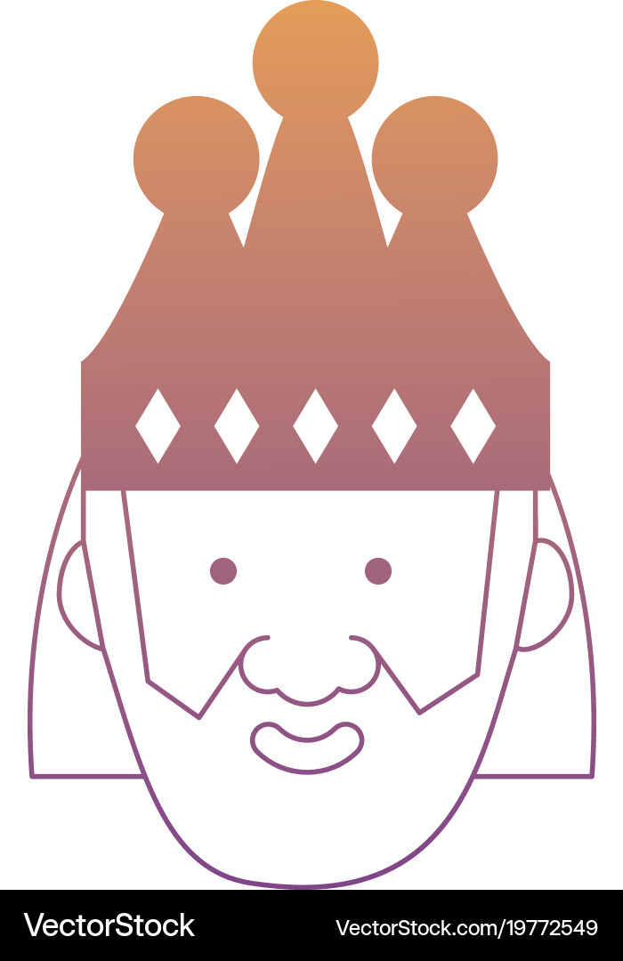 Cartoon king icon image Royalty Free Vector Image