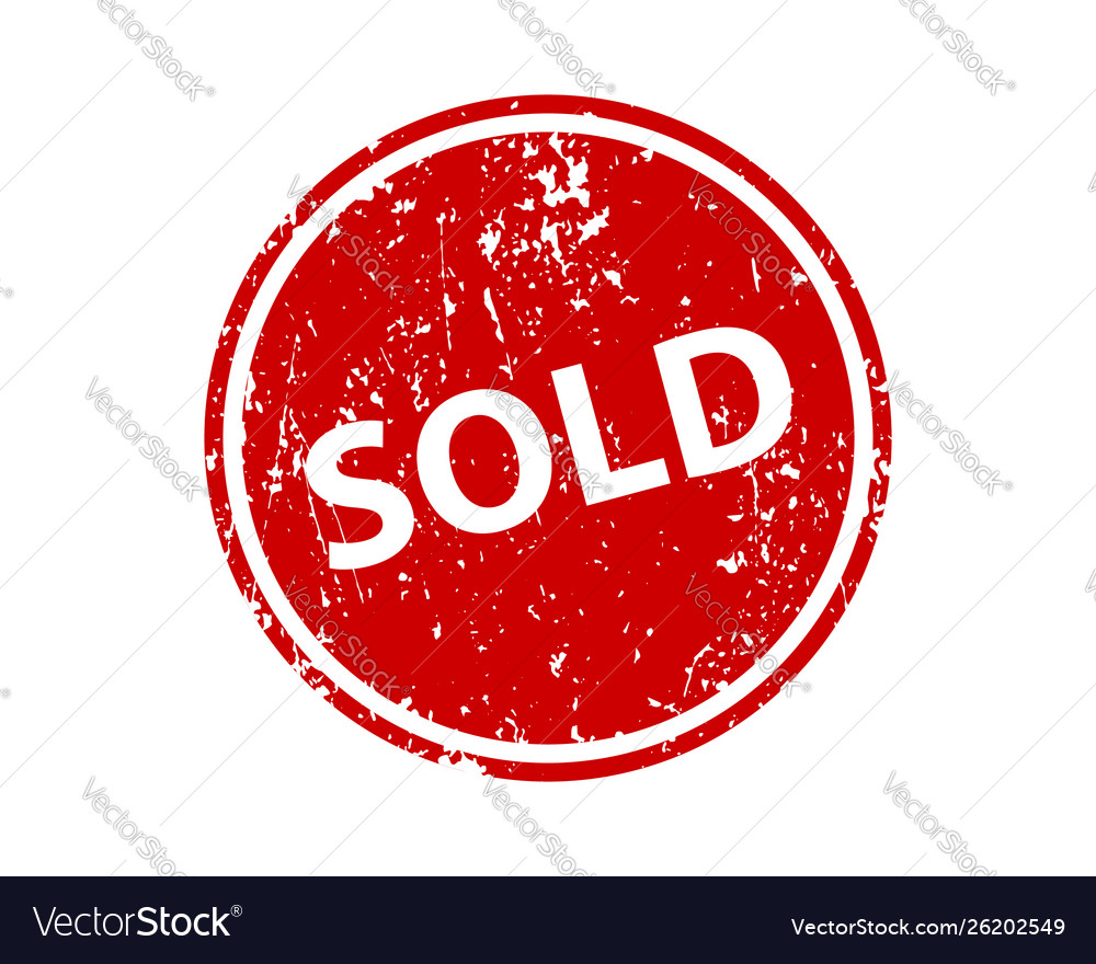 Sold sign sticker stamp texture Royalty Free Vector Image Sold sign sticker stamp texture Royalty Free Vector Image