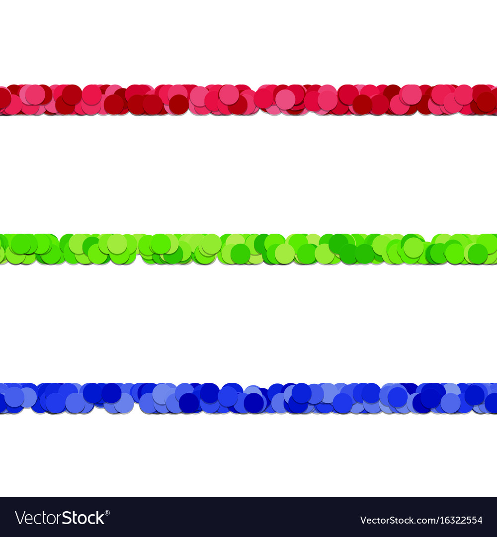 Dot pattern page rule line design set Royalty Free Vector