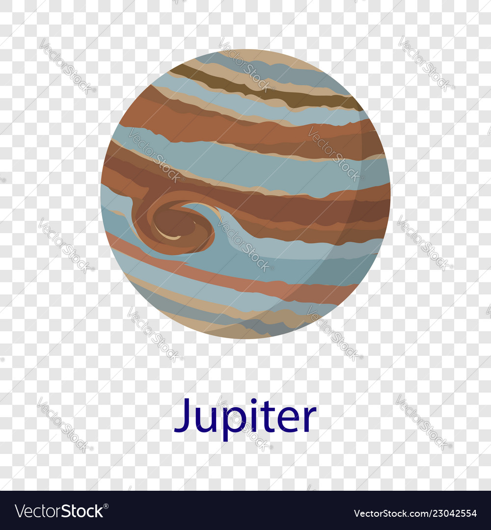 Jupiter planet icon flat style Royalty Free Vector Image Jupiter planet icon flat style Royalty Free Vector Image