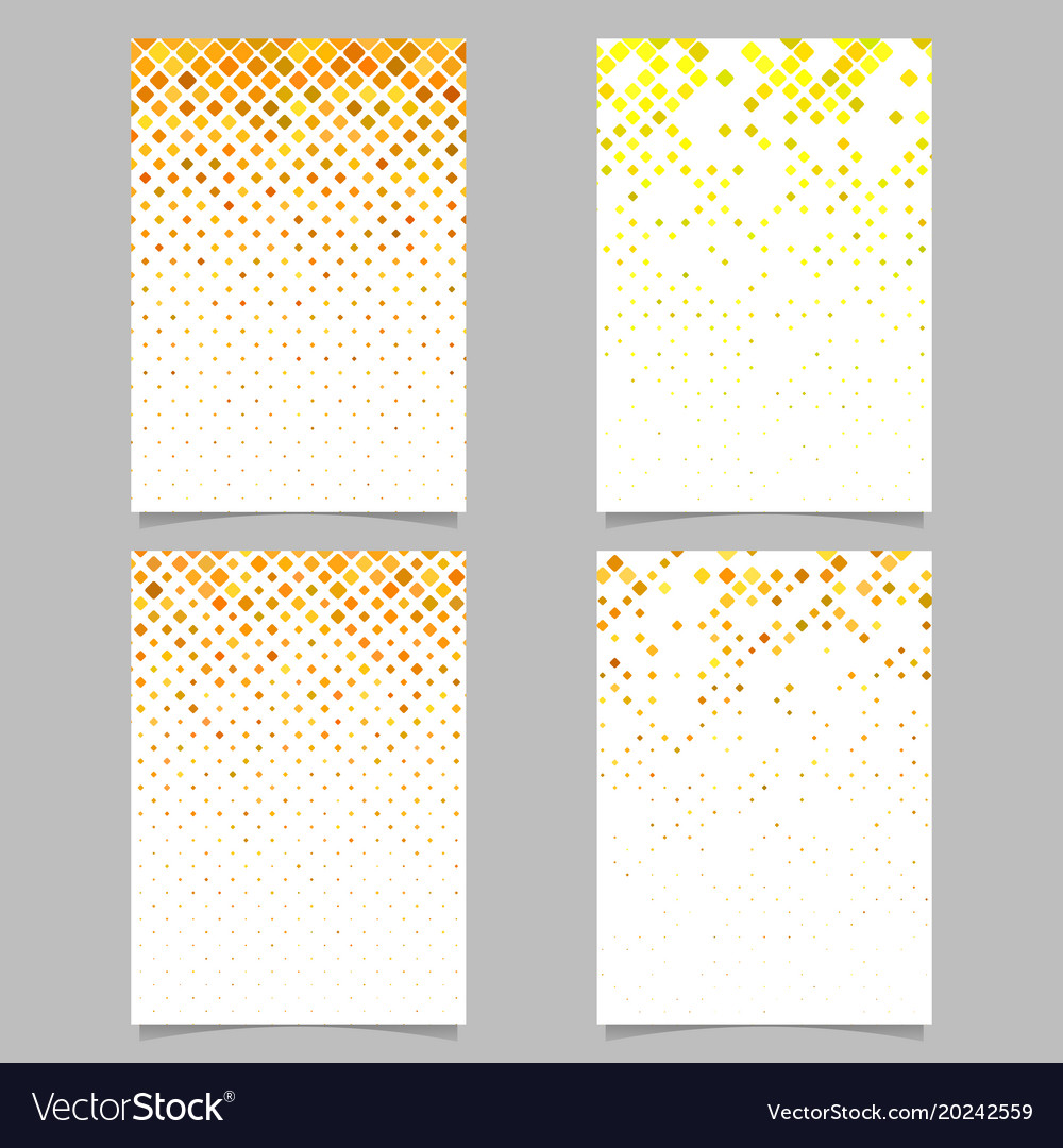 Abstract square pattern brochure template - tiled Vector Image