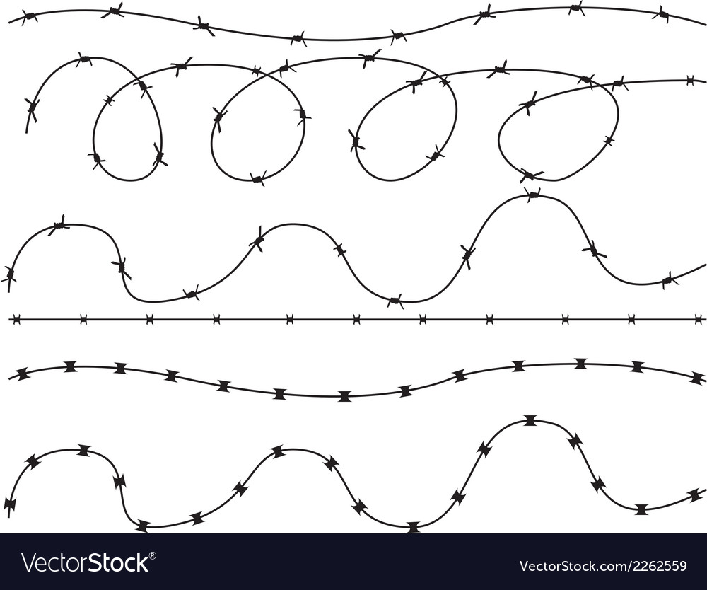Barbed wire Royalty Free Vector Image - VectorStock