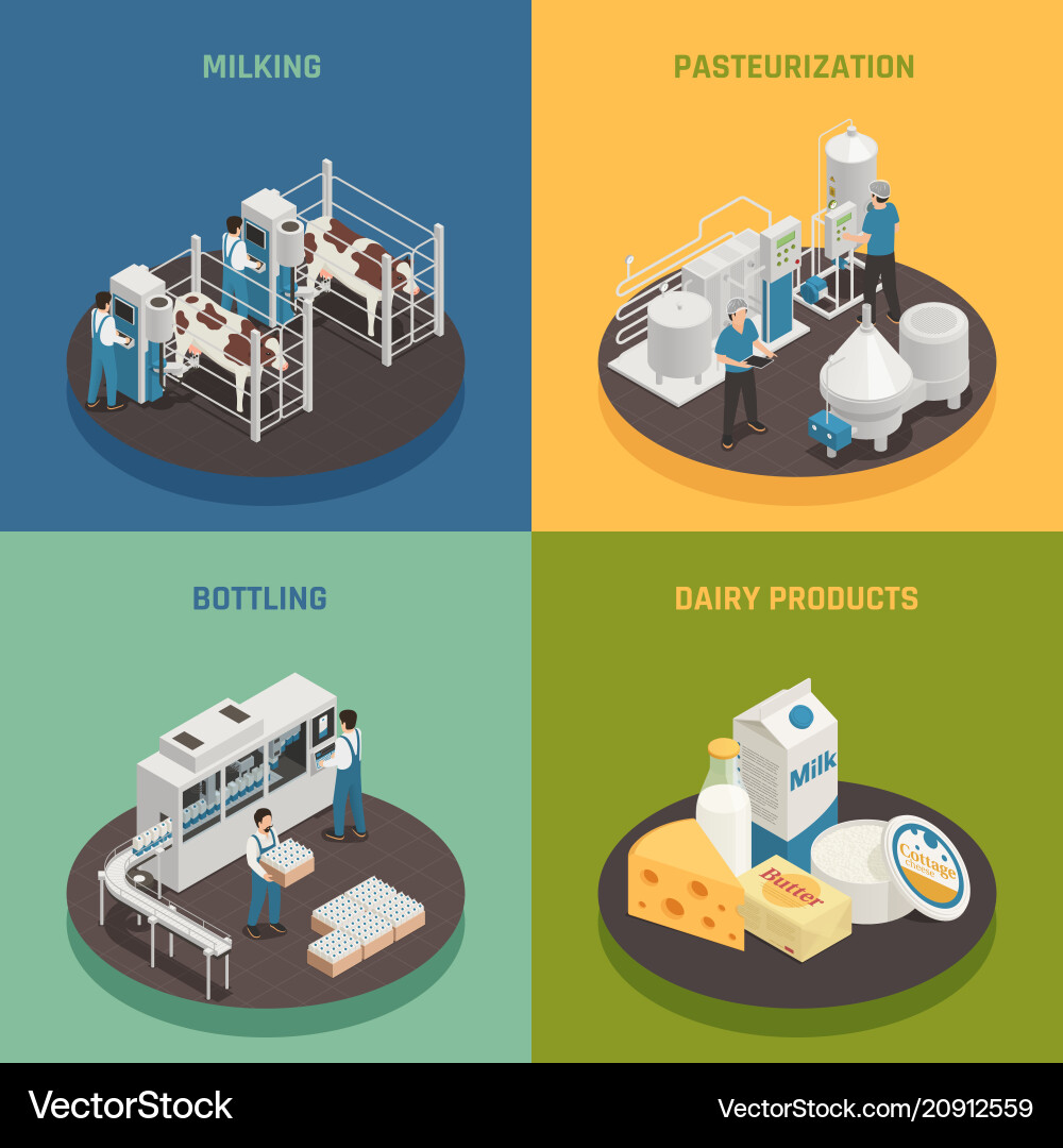 Dairy products design concept Royalty Free Vector Image
