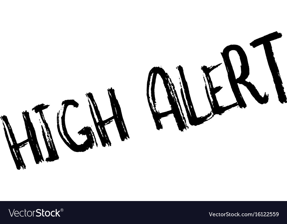 High alert rubber stamp Royalty Free Vector Image High alert rubber stamp Royalty Free Vector Image