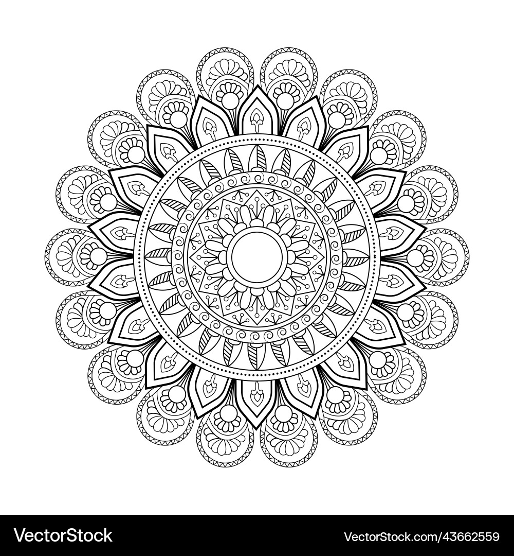 Mandala ethnic decorative elements Royalty Free Vector Image