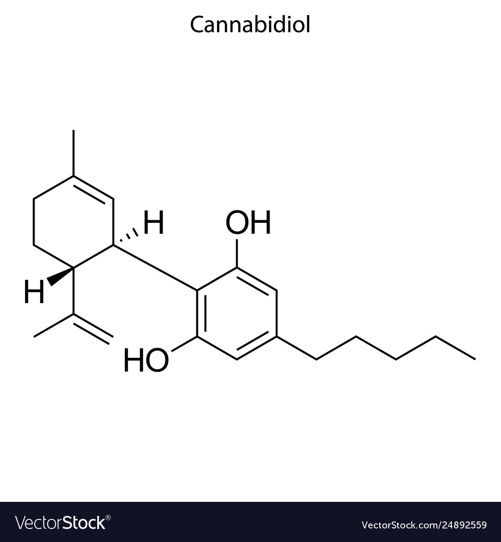 Skeletal Formula Chemical Molecule Royalty Free Vector Image
