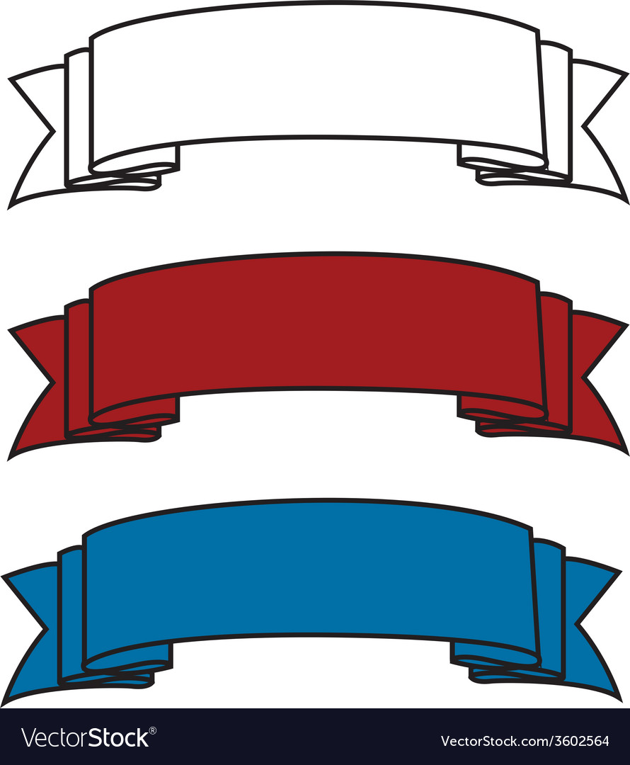 Celebratory Ribbons Royalty Free Vector Image - VectorStock Celebratory Ribbons Royalty Free Vector Image - VectorStock