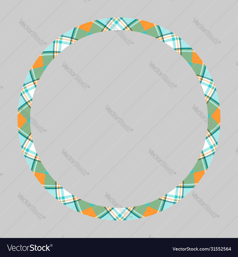 Circle borders and frames round border pattern Vector Image