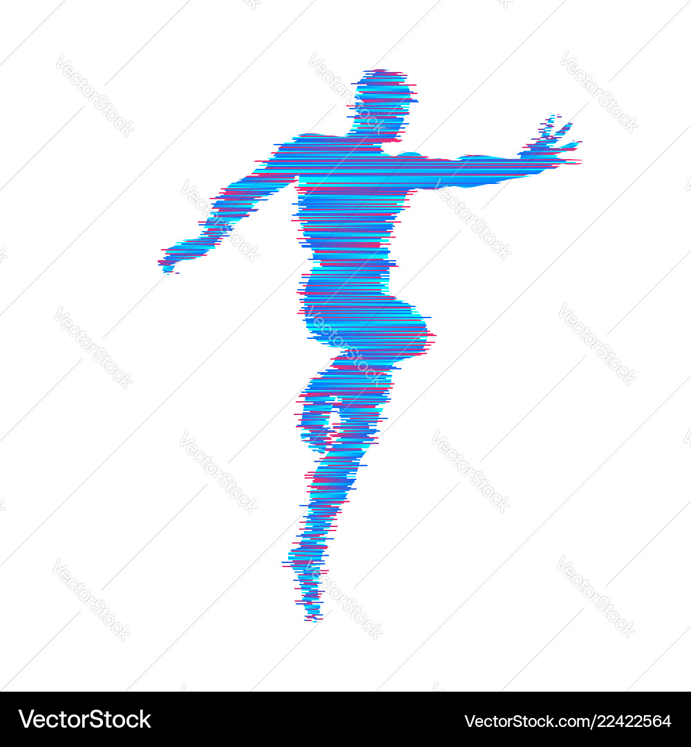 Man with hand up to stop human showing Royalty Free Vector