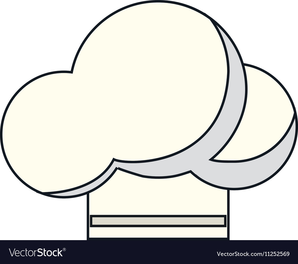 Isolated chefs hat design Royalty Free Vector Image