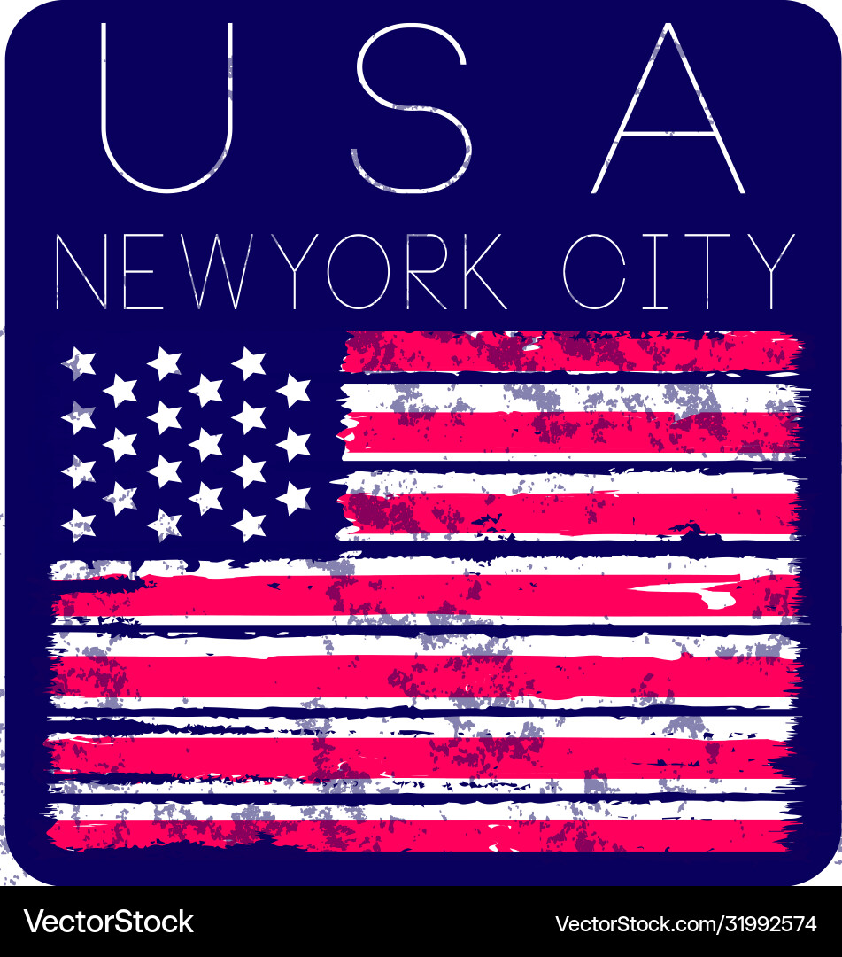 American grunge flag Royalty Free Vector Image