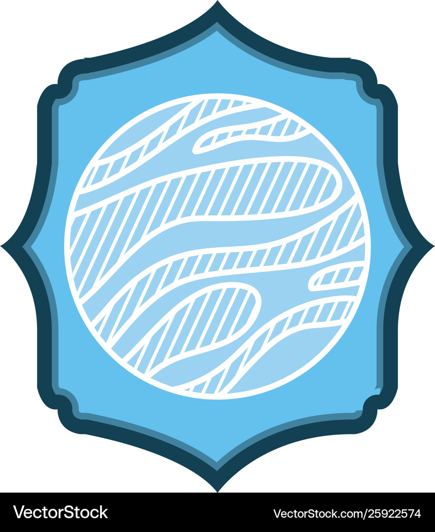 Frame with planet solar system Royalty Free Vector Image